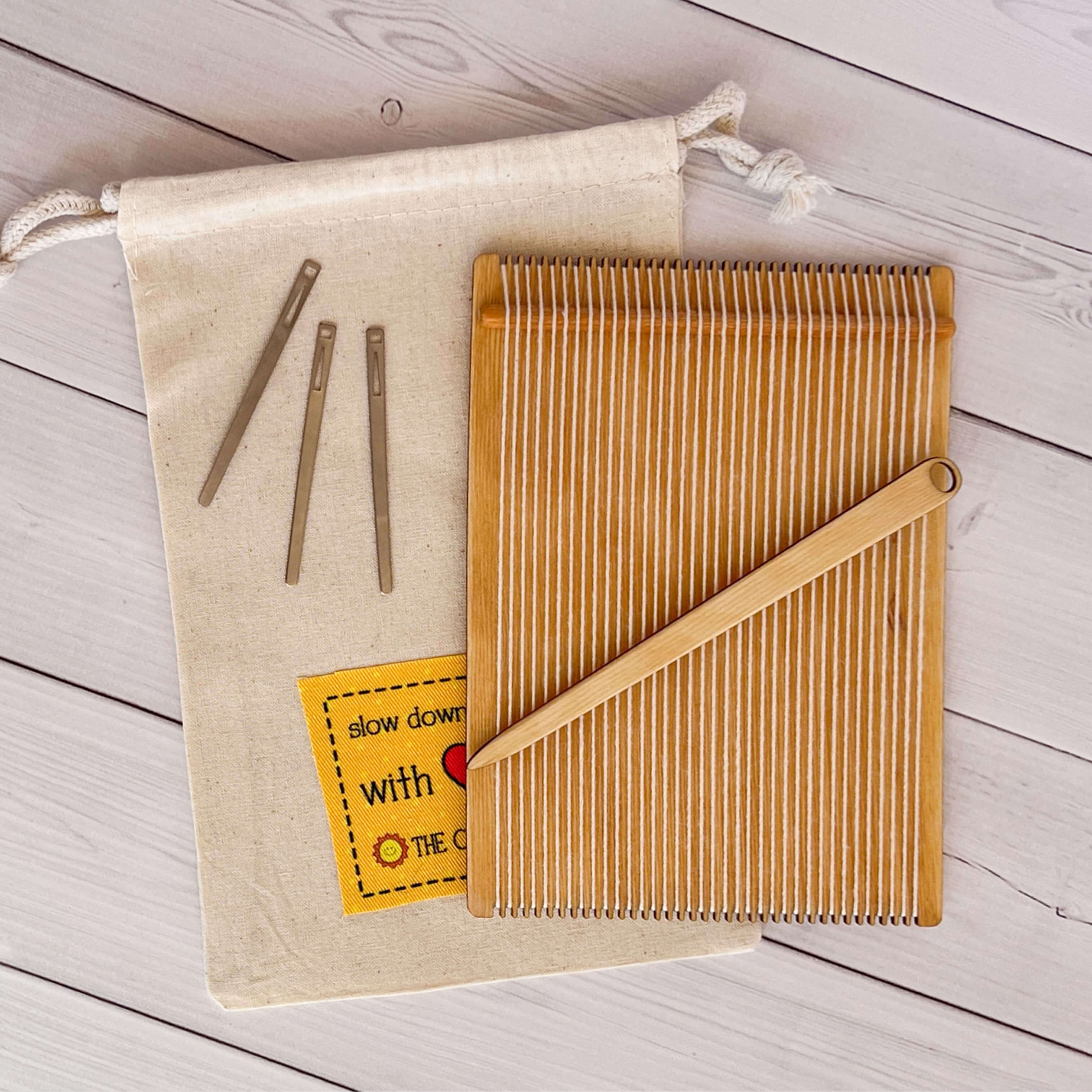 Lucy Loom - Wood Loom for Beginners - The Creativity Patch - Lucy Jennings