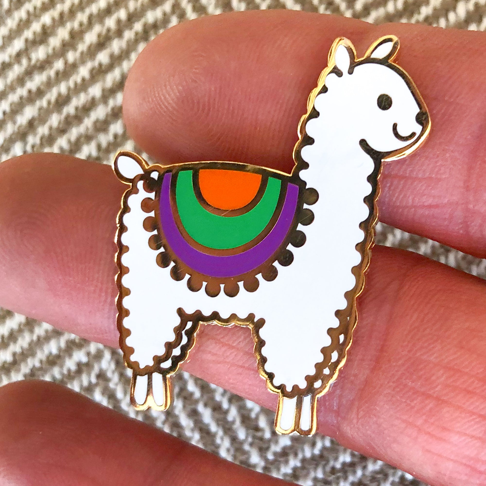 Enamel Pin - Alpaca - The Creativity Patch - Lucy Jennings