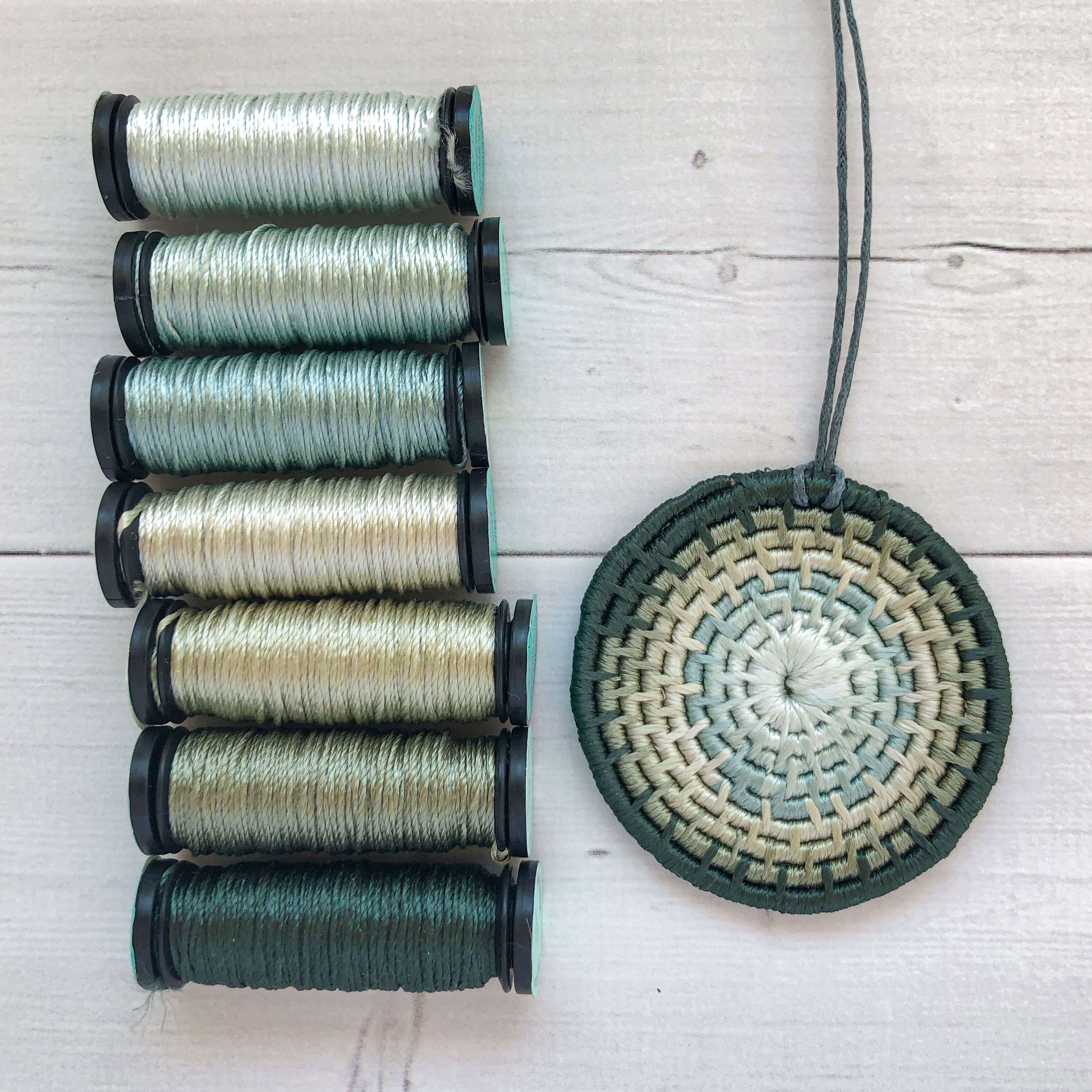Silk Coiled Pendant Kits - The Creativity Patch - Lucy Jennings