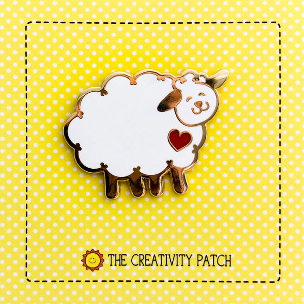 Enamel Pin - Sheep - The Creativity Patch - Lucy Jennings